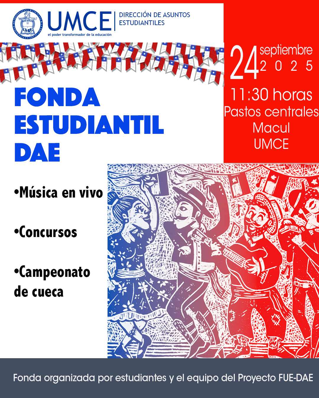 Fonda Estudiantil DAE 2025 – UMCE